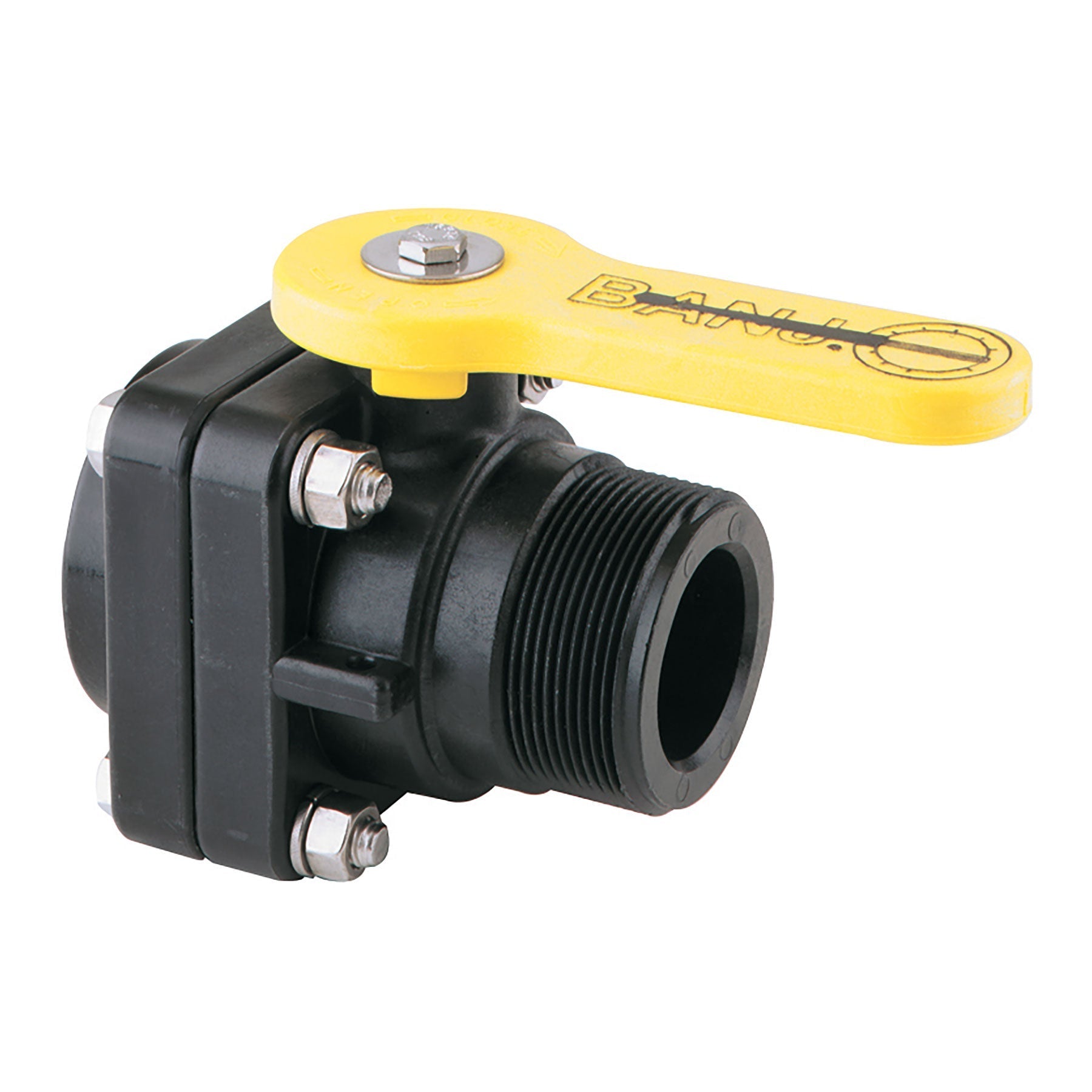 2 in. PP Bolted SP Stubby Valve 2 in.Male Thr X 2 in. Female Thr