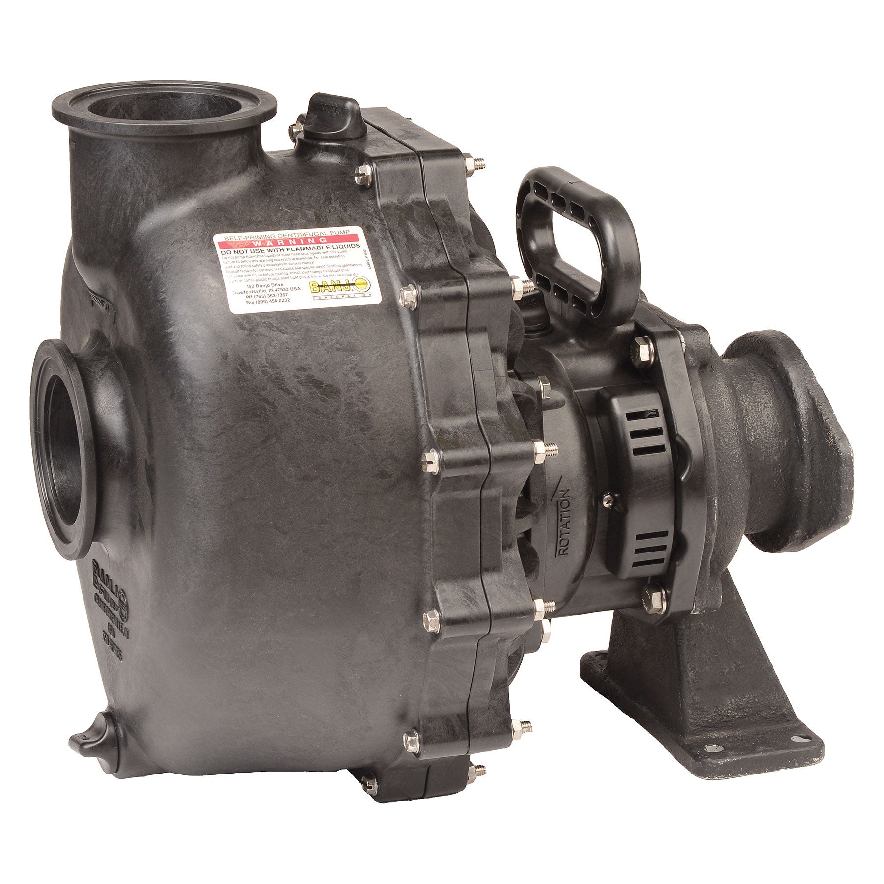 3 in. M350 Series Poly Wet Seal Pump with Hydraulic Pedestal